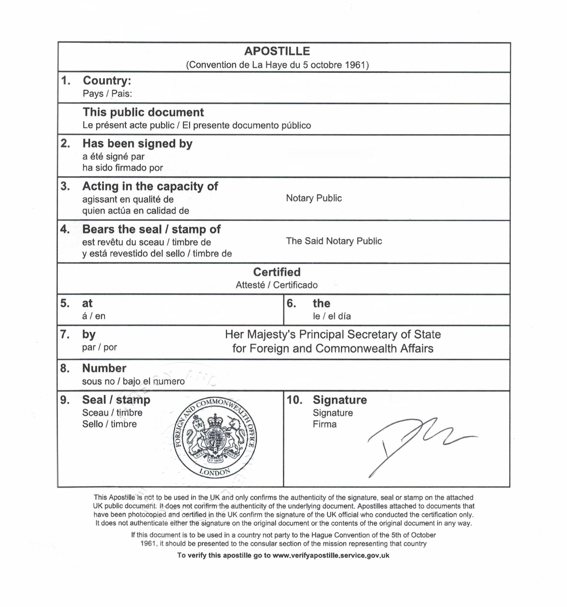 Apostille example Reuters Solicitors Apostille example Reuters Solicitors